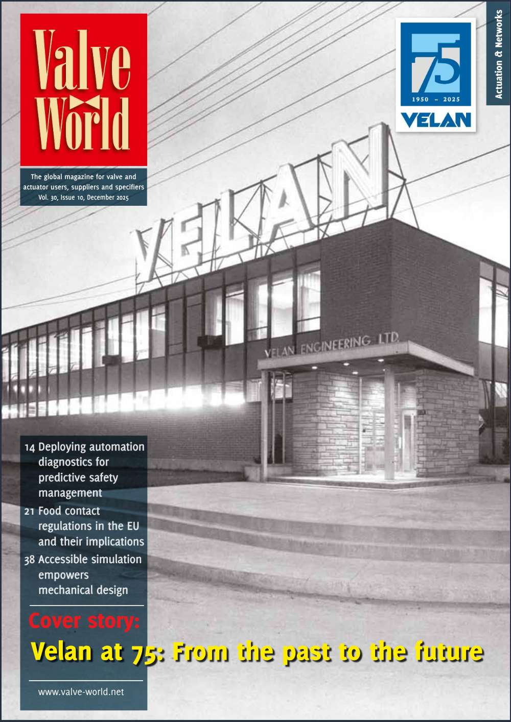 Valve World Cover Story, December 2025: Velan at 75, from the past to the future | Velan